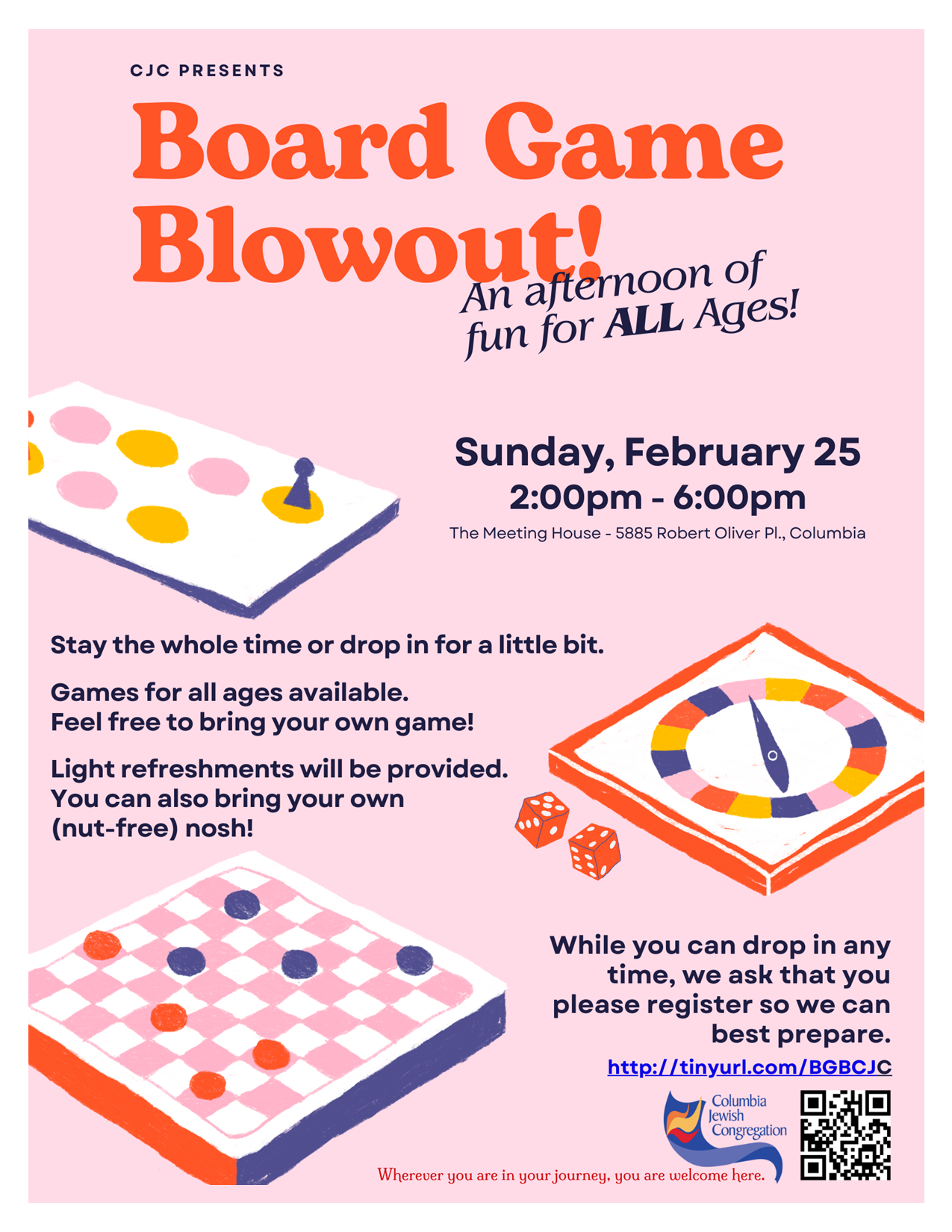 Board Game Blowout | Columbia Jewish Congregation - Reconstructionist ...